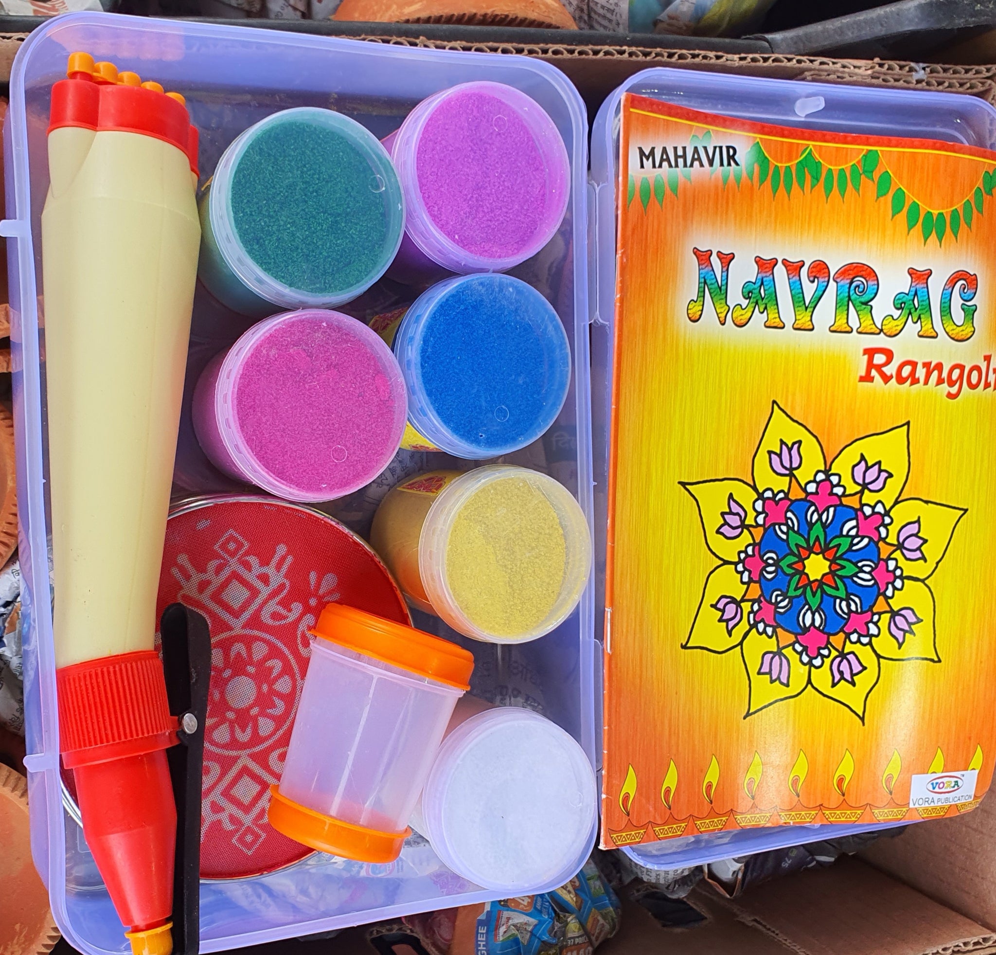 Rangoli Colour Powder Tube Kit For Diwali Decoration – HimalayanSpices